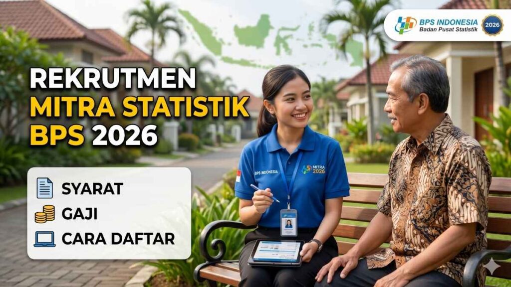Rekrutmen Mitra Statistik BPS 2026 Ini Syarat, Gaji, dan Cara Daftar
