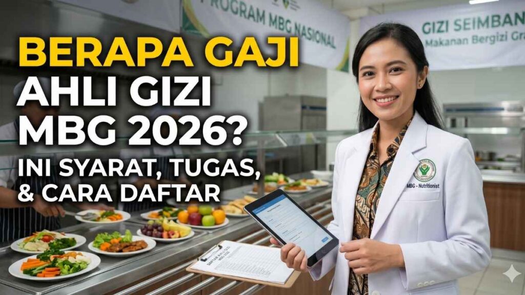 Gaji Ahli Gizi MBG 2026: Syarat, Tugas, dan Cara Daftarnya