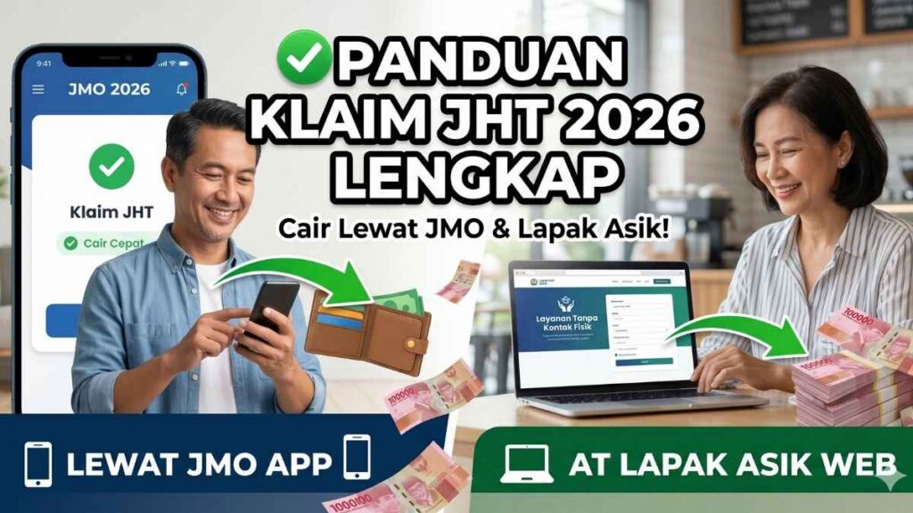 Cara Klaim JHT 2026 Lengkap: Cair Lewat JMO dan Lapak Asik