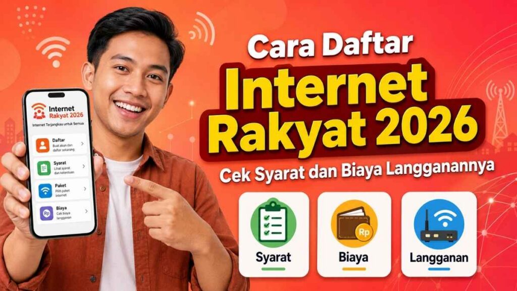 Cara Daftar Internet Rakyat 2026, Cek Syarat dan Biaya Langgananya